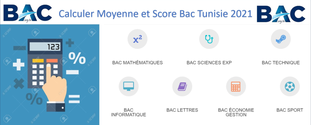 Calculer Moyenne et Score Bac Tunisie | Concours en tunisie